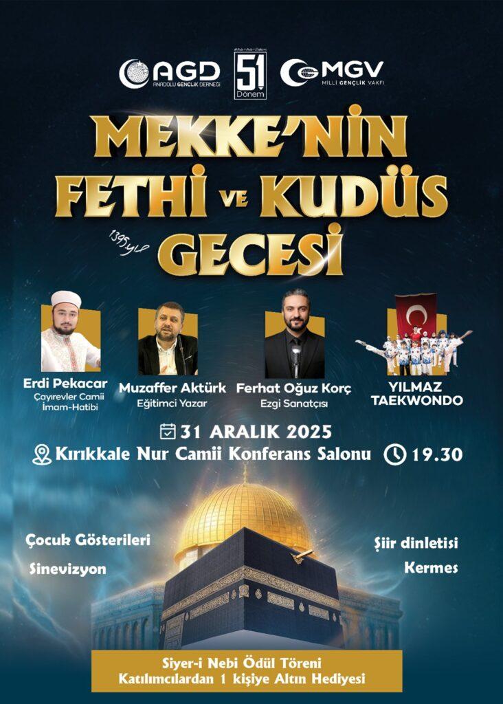 AGD-MGV’den Mekke’nin Fethi ve Kudüs Gecesi Programı - Haber71.Net ...